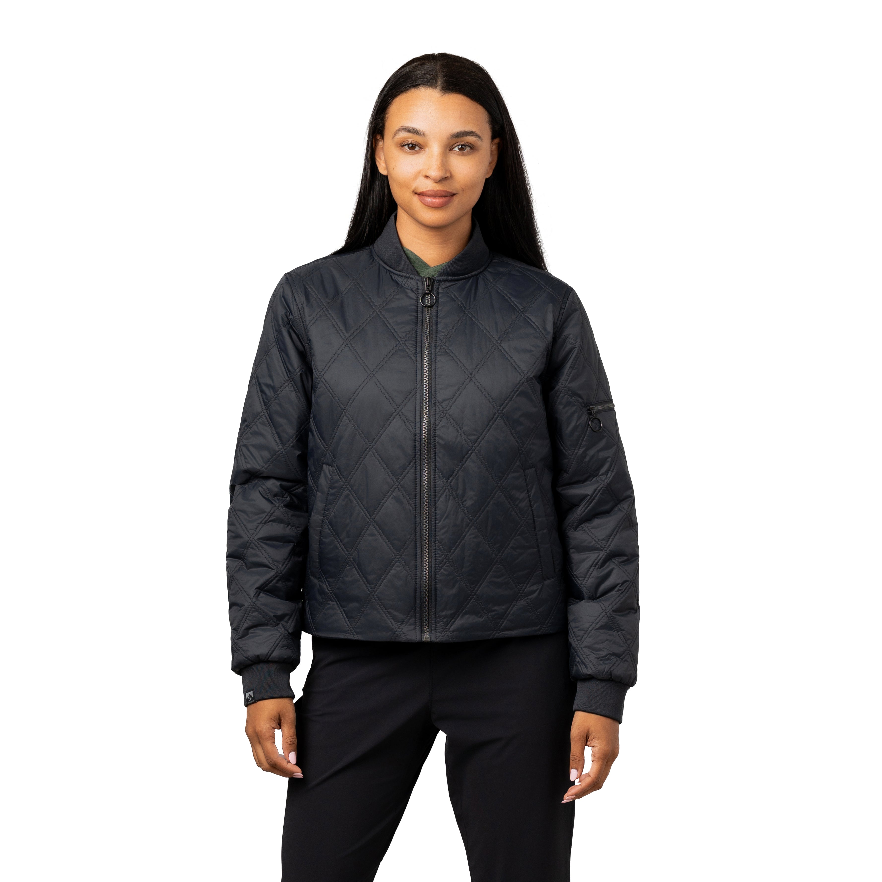 Women's Altitude 120 GSM Insulated Quilted Bomber Jacket – Storm Creek ...